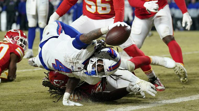 James Cook touchdown vs. Chiefs: Bills RB scores highlight-reel TD with diving effort on 4th down