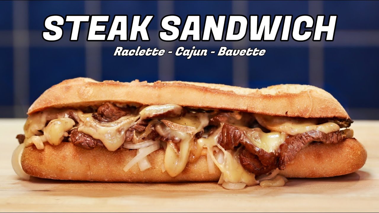 LE STEAK SANDWICH | Bavette, raclette, onions pickled et cajun.