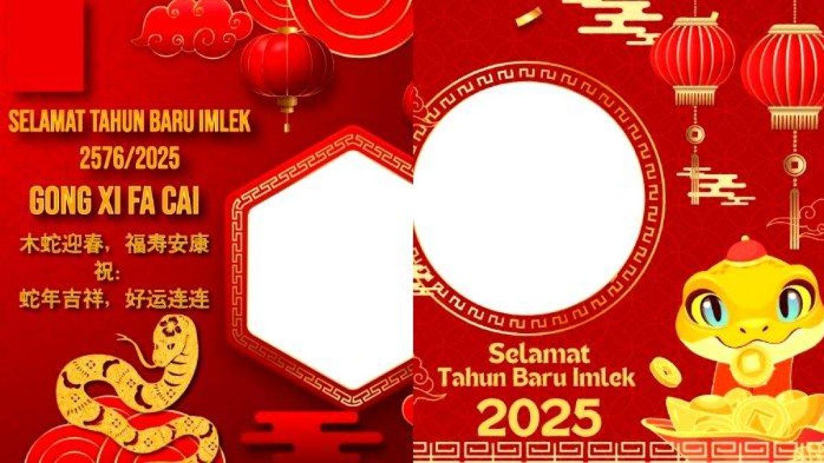 25 Link Twibbon Imlek 2025 Desain Terbaru Shio Ular Kayu,Jadi Bingkai ...