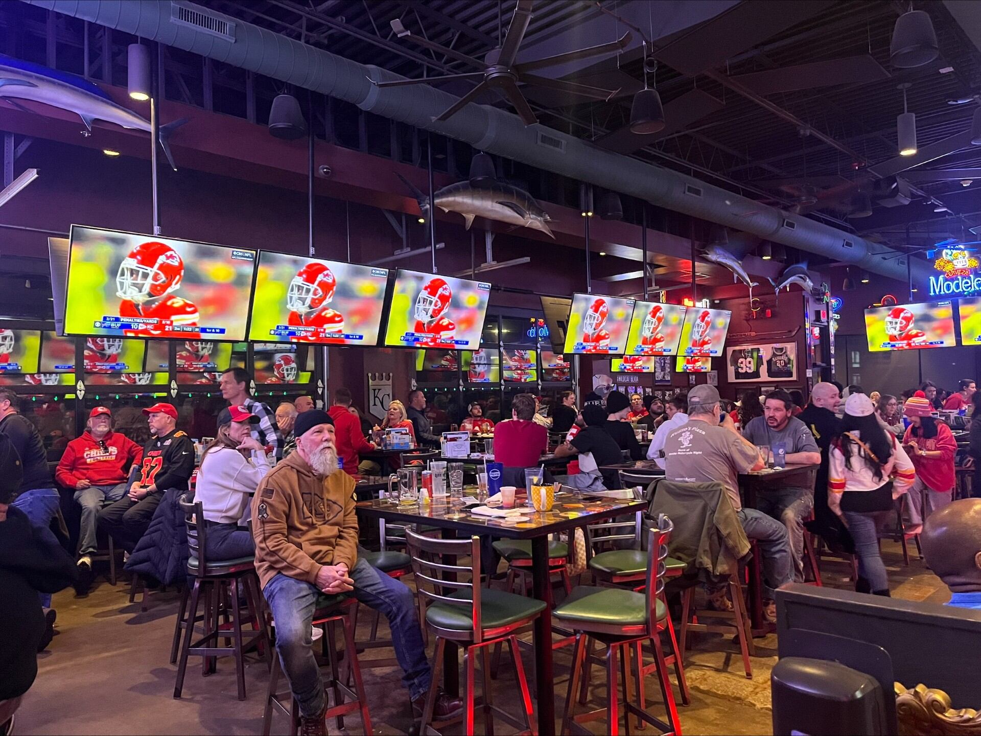 ‘It’s a family atmosphere’: Chiefs fans enjoy the AFC Championship at a ...