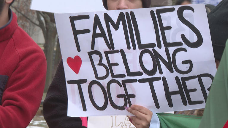 Hundreds protest ‘ICE’ immigration crackdown