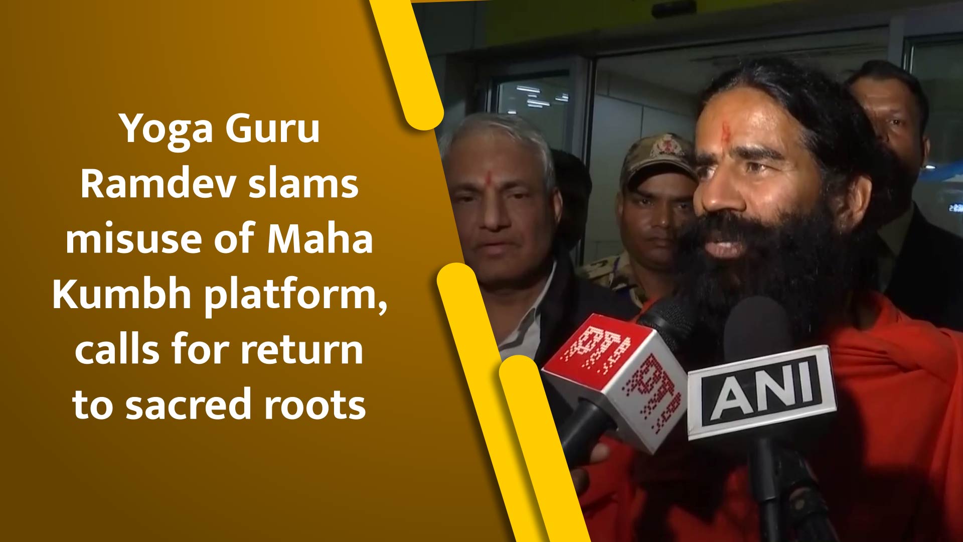 Yoga Guru Ramdev slams misuse of Maha Kumbh platform, calls for return ...