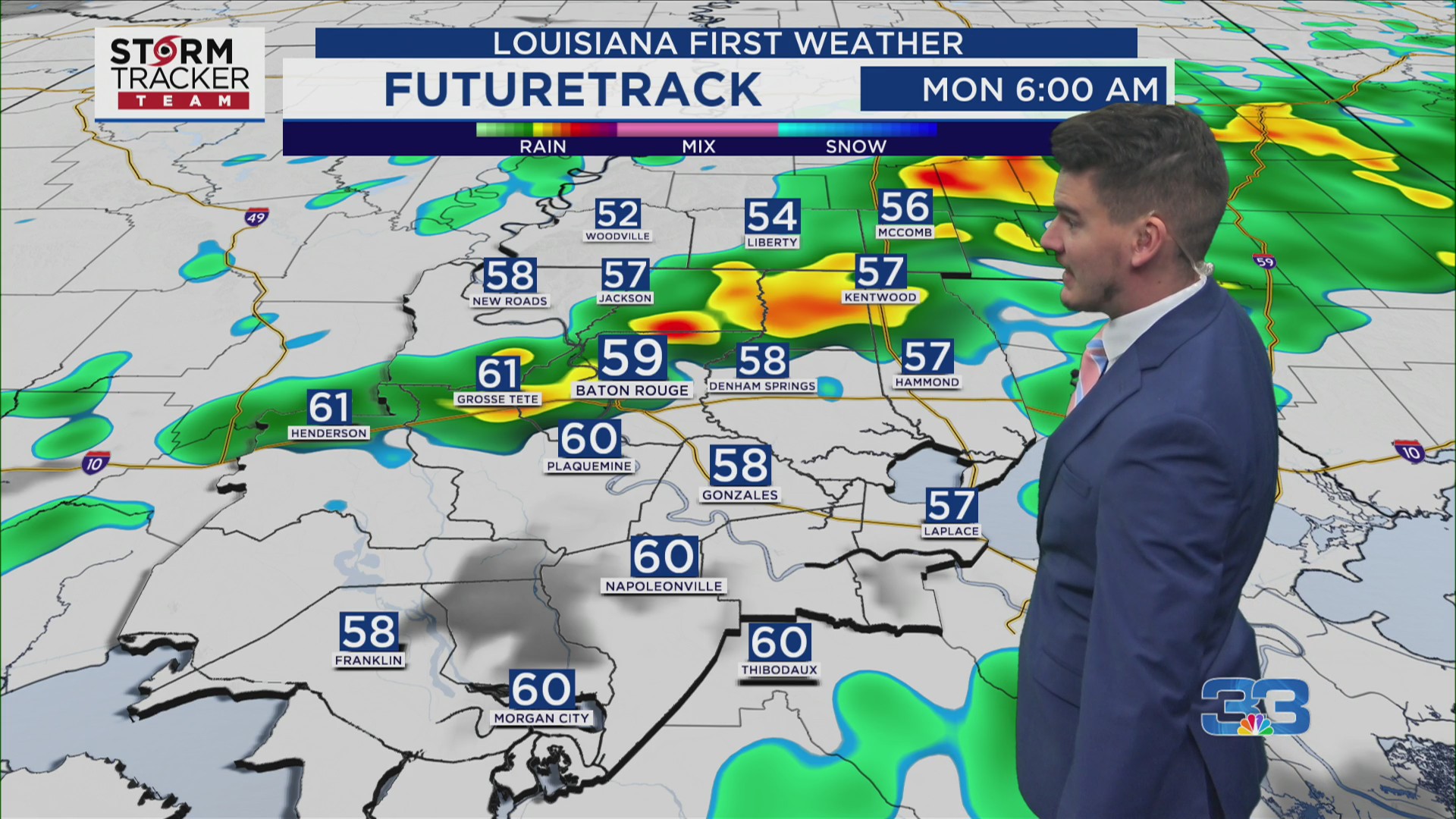 Weather Forecast for Baton Rouge – 1/26/25: Rain Chances Continue Tonight