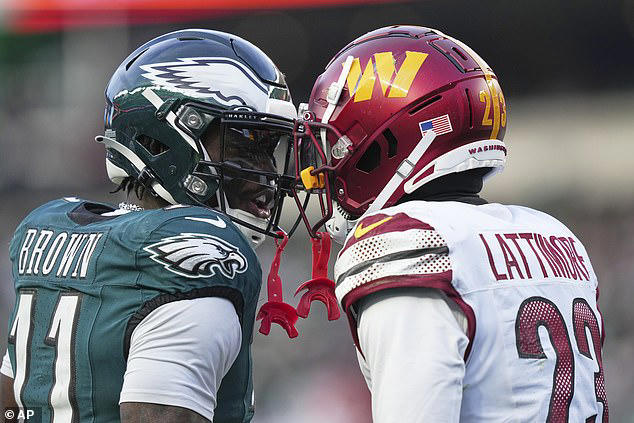 Tempers flare in Eagles-Commanders showdown as players are pulled apart ... Tempers flare in Eagles-Commanders showdown as players are pulled apart ...