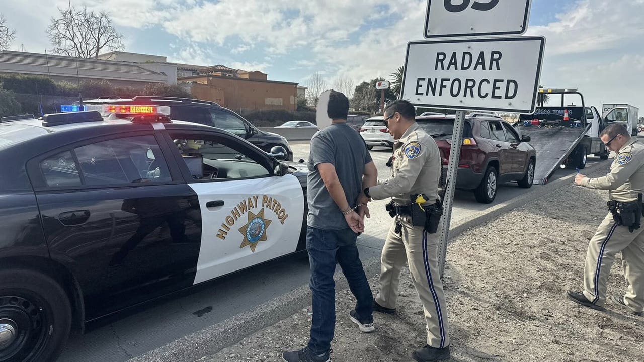 Road rage suspect drove 10 mph on California freeway to anger other ...