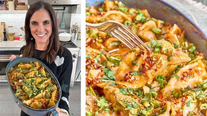 How to Make a One Pan Dumpling Dinner