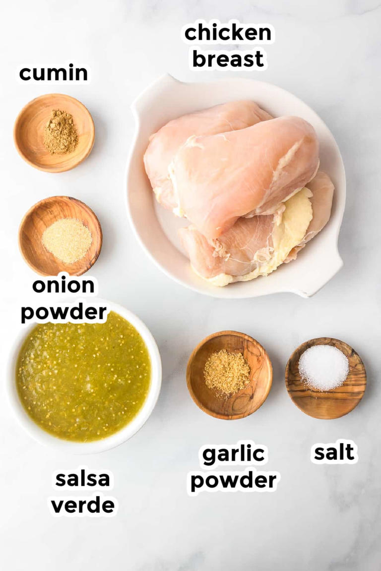 Slow cooker salsa verde chicken