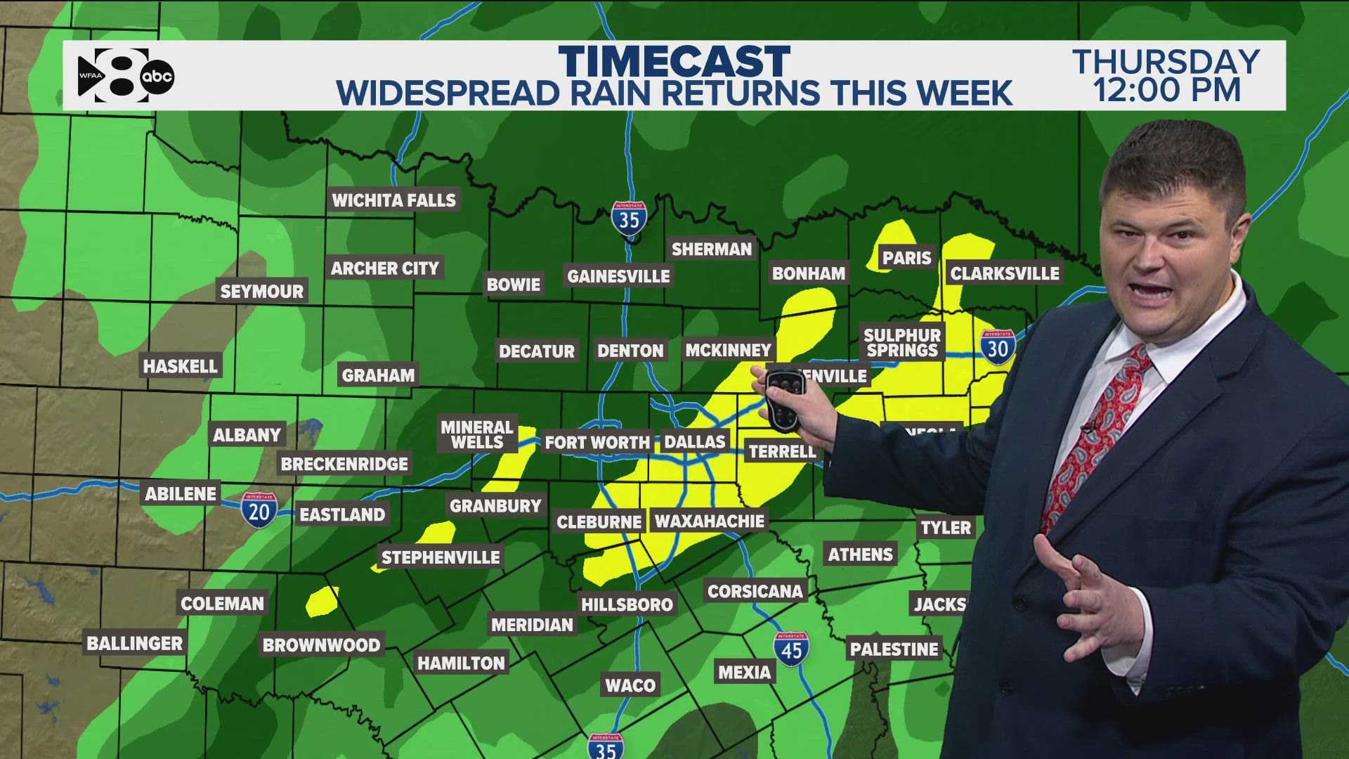 DFW Weather: Widespread rain and storm chances in forecast this week