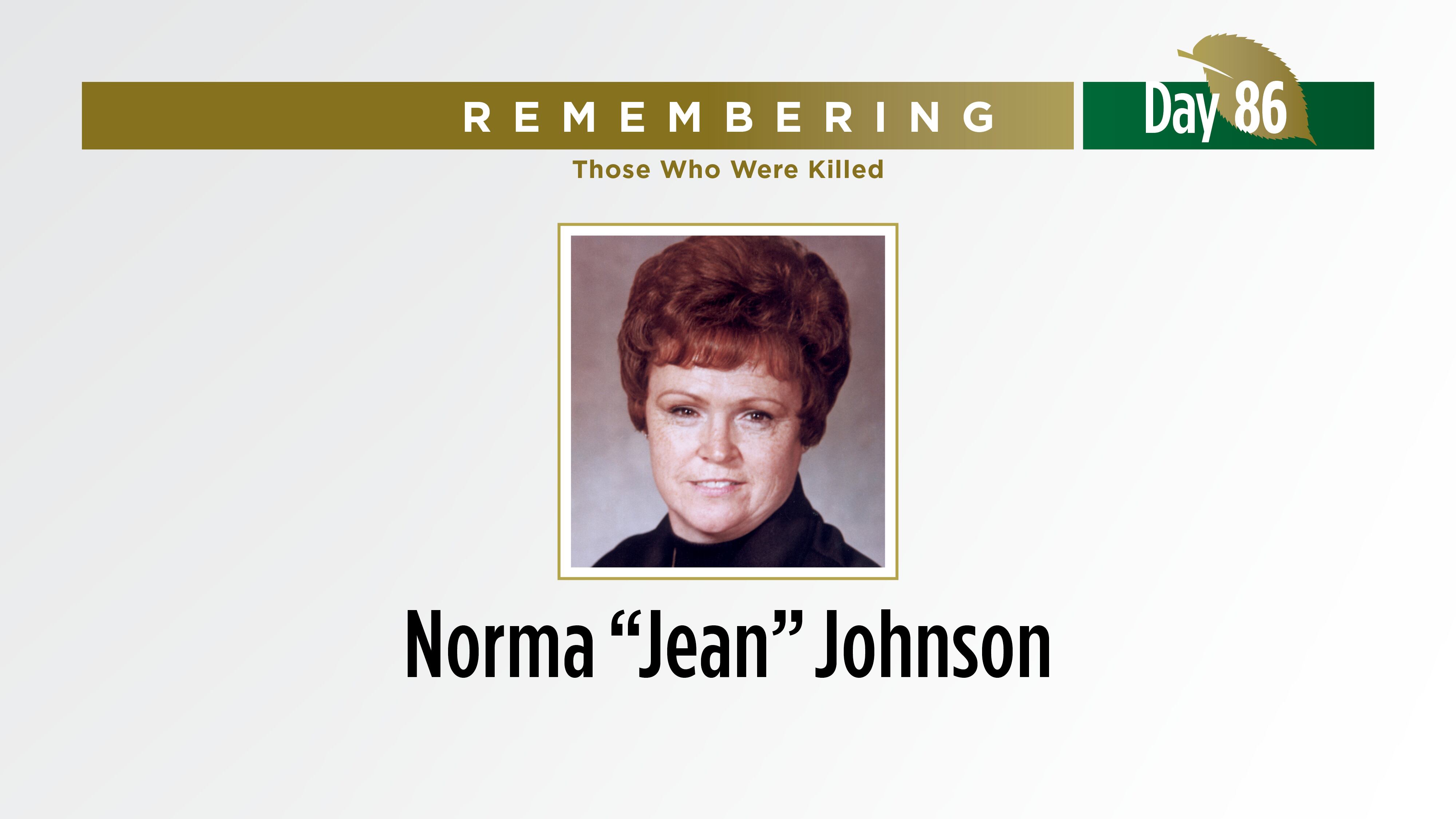 168 Days of Remembrance: Norma “Jean” Johnson