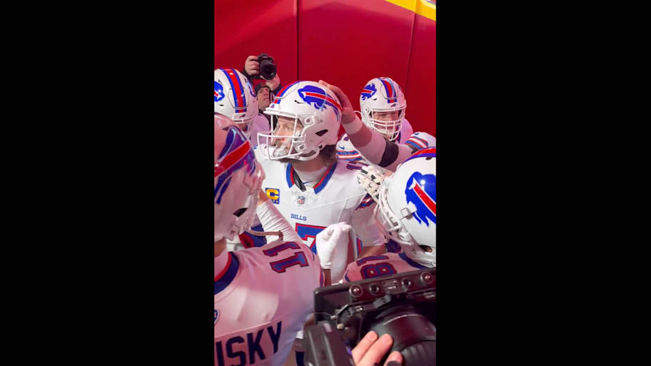 Josh Allen Gets Bills Fired Up With Pregame Speech Before AFC Title ...