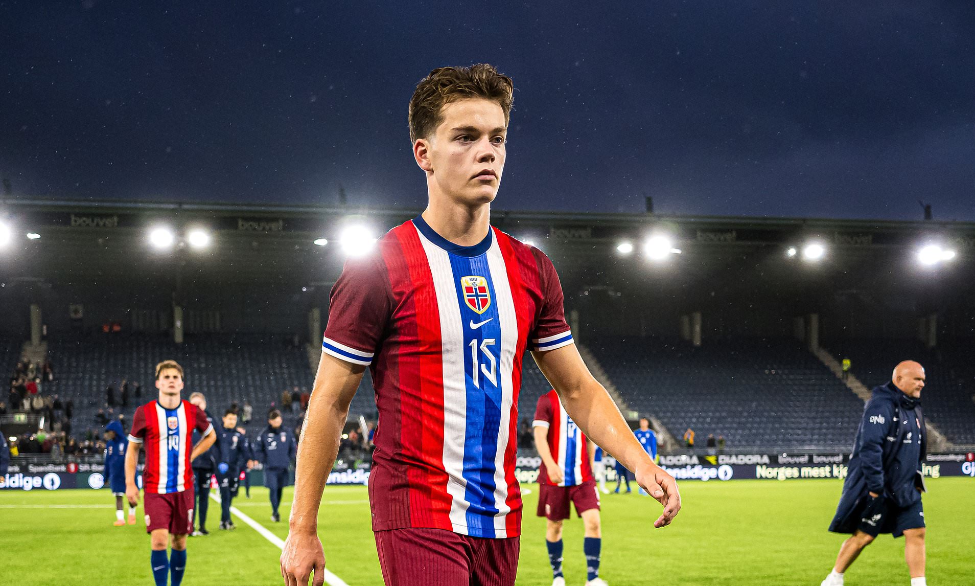 Arsenal target Sverre Nypan arrives in London ahead of talks with the ...