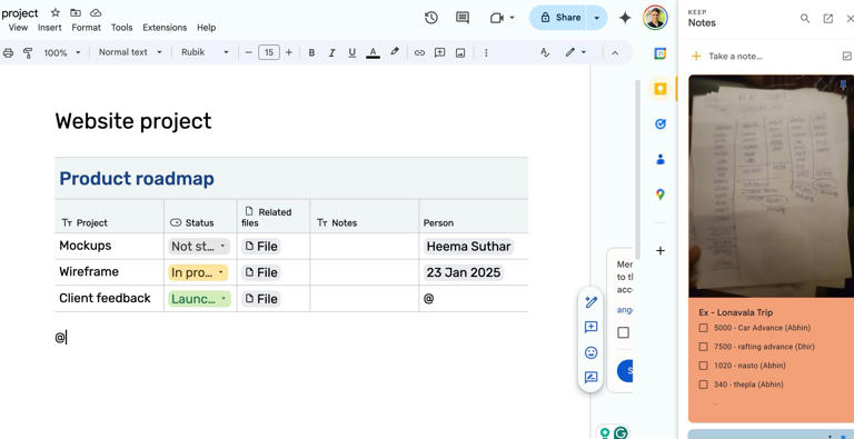 I started using Google Docs to manage my projects, and I'm surprised at ...