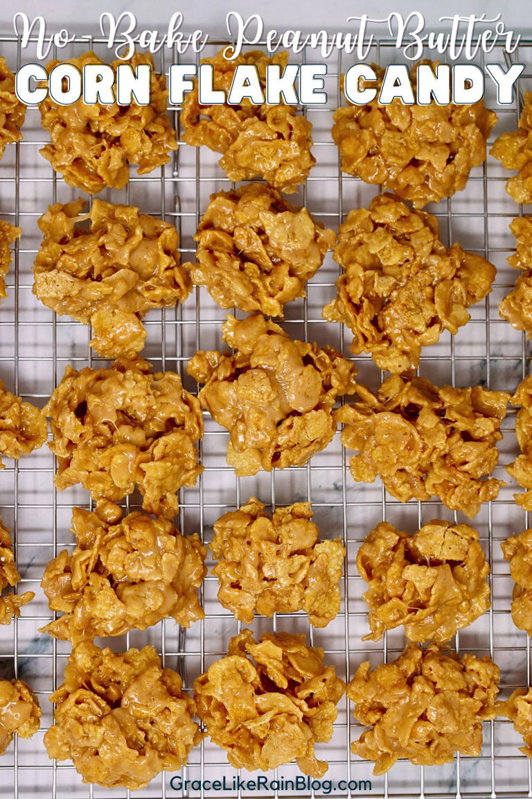 No-Bake Peanut Butter Corn Flake Candy
