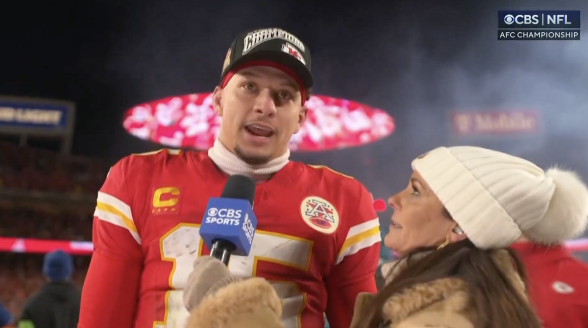 Patrick Mahomes Praised For 'Classy' Postgame Interview On CBS