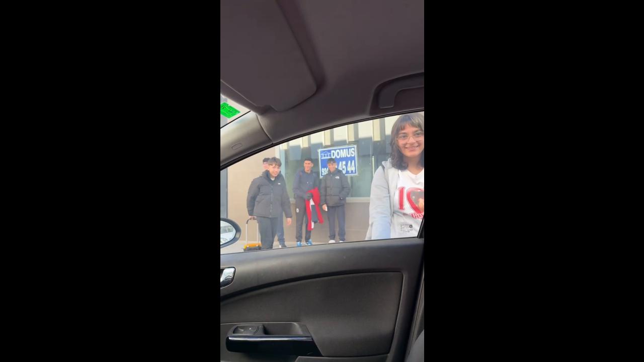 Picking Up My Sister in a Squid Game Costume