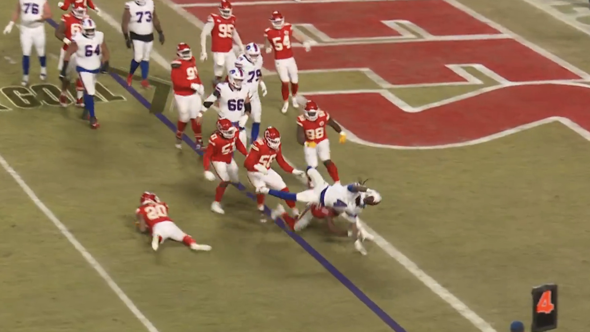 James Cook scored the most heroic 1-yard TD of the AFC Championship