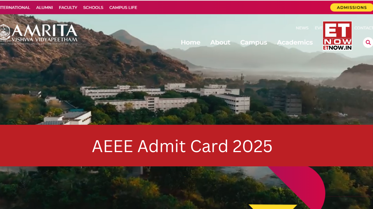 AEEE Admit Card 2025 OUT at aeee.amrita.edu; How to download Phase One ...