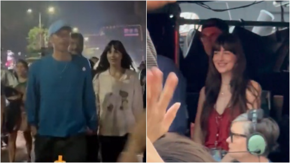 Chris Martin, Dakota Johnson stroll in Ahmedabad post Coldplay's ...