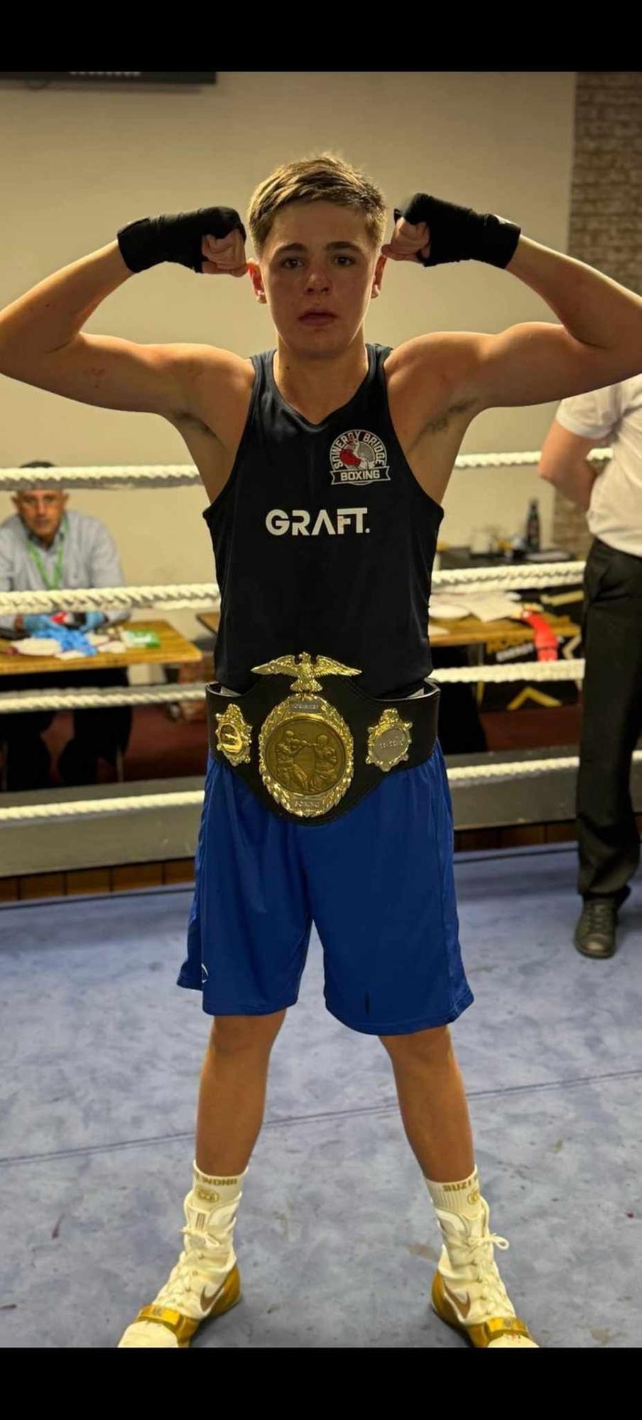 Sowerby Bridge teen boxer proud at title belt win