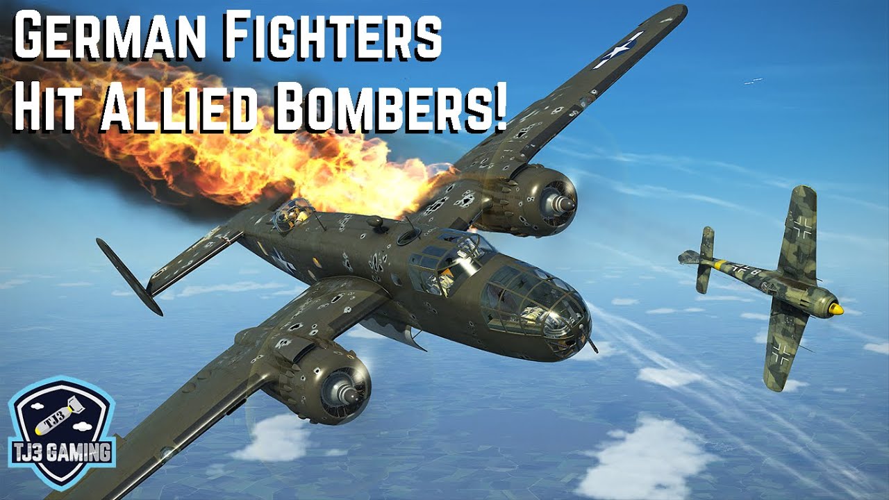 German FW-190 Fighters Attack American B-25 Bombers! IL-2 Sturmovik ...