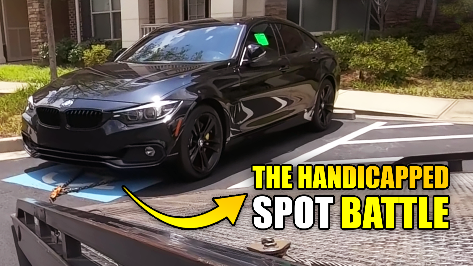 Towing a BMW From a Handicapped Spot Goes Wrong!