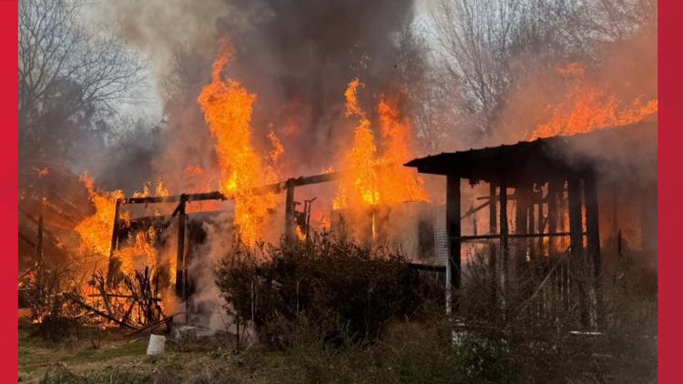 1 adult, 2 children injured in East Texas house fire
