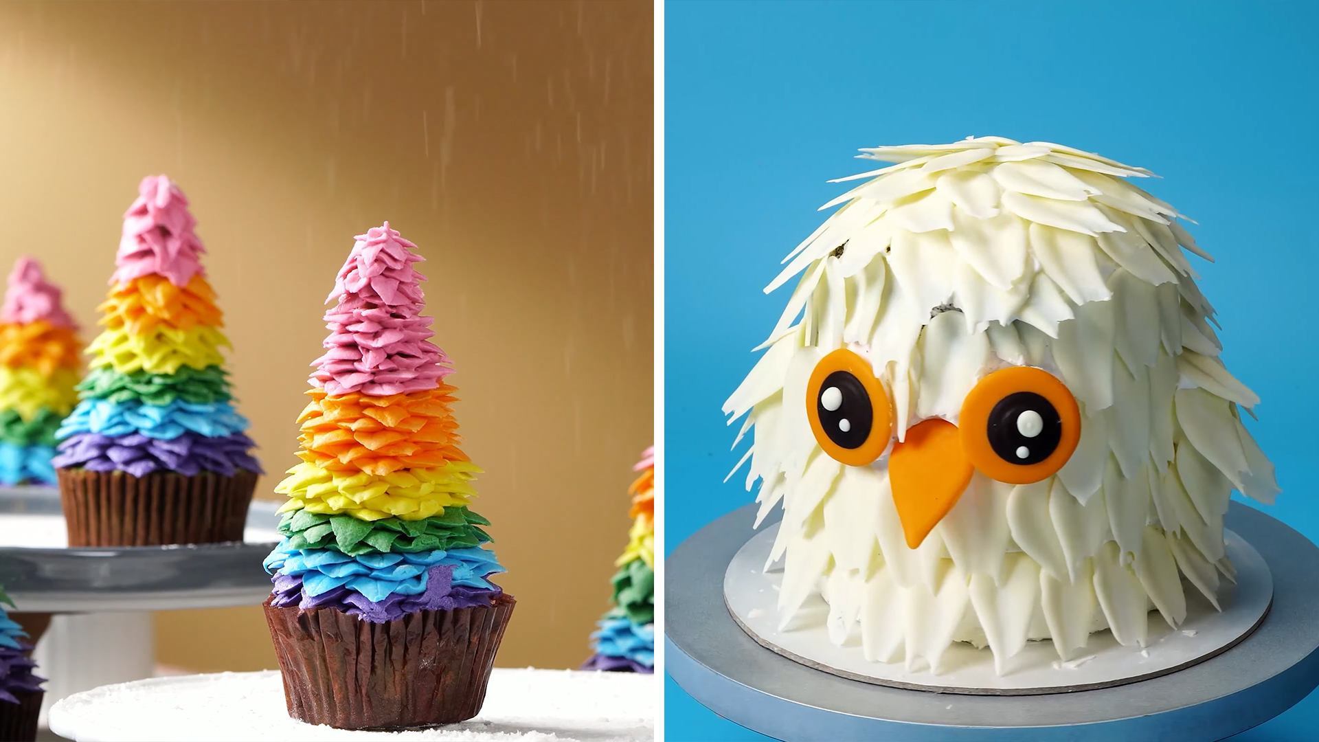 Vibrant Colorful Cake with Bird Designs | Creative Cake Decorating ...