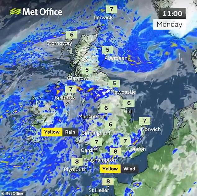 Map reveals where Storm Herminia floods could hit Britain today