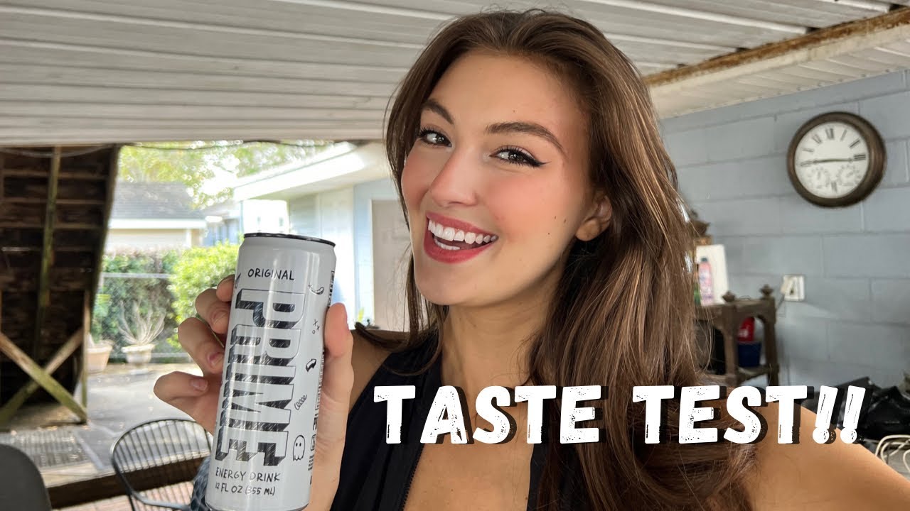 Prime energy drink taste test and review with Rachel Pizzolato