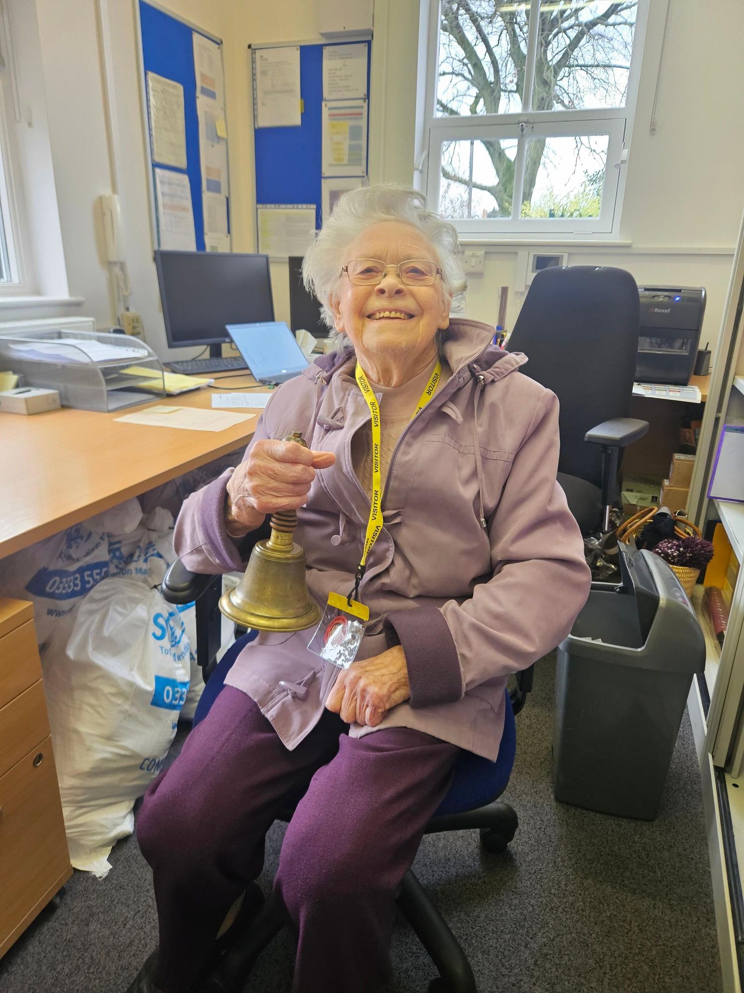 Former headteacher Jane, 84, goes back to school for emotional visit