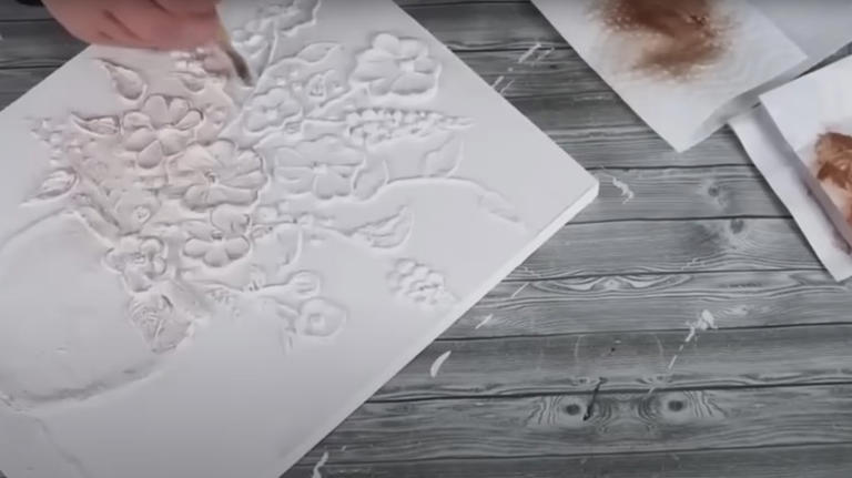 The High-End Textural Wall Art You Can Recreate With Dollar Tree Caulk