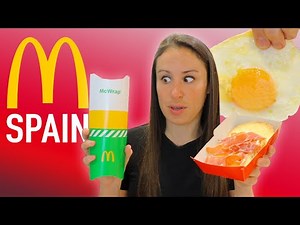 Trying Unforgettable McDonalds Menu Items in Spain // Unavailable in ...