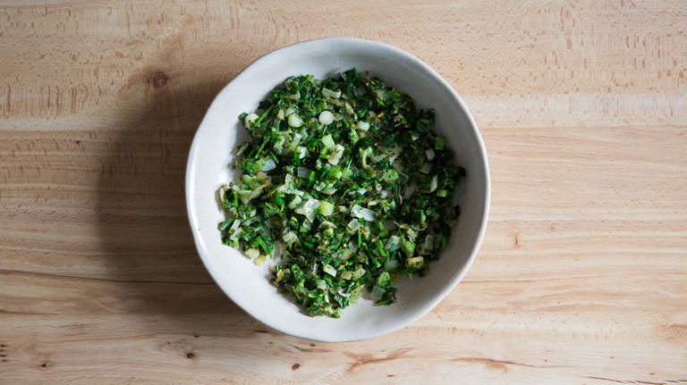 Kremydotiganites (Greek Savory Pancakes) Recipe