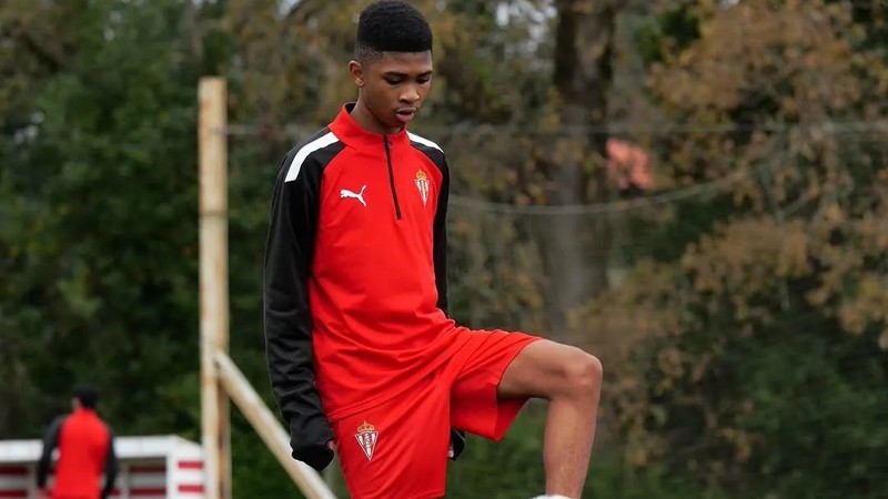 Has Lucas Radebe's son joined Spanish La Liga side Sporting Gijon?