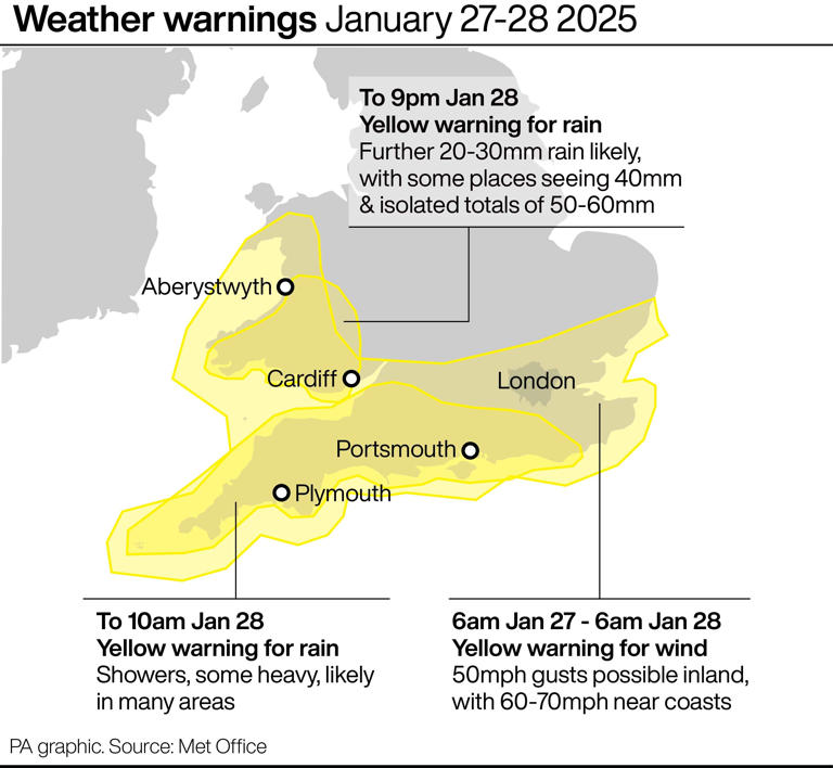 Storm Herminia live: More rain weather warnings for UK as thousands ...