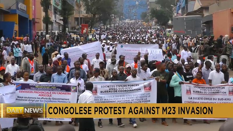 Citizens in DRC protest M23 offensive and international silence
