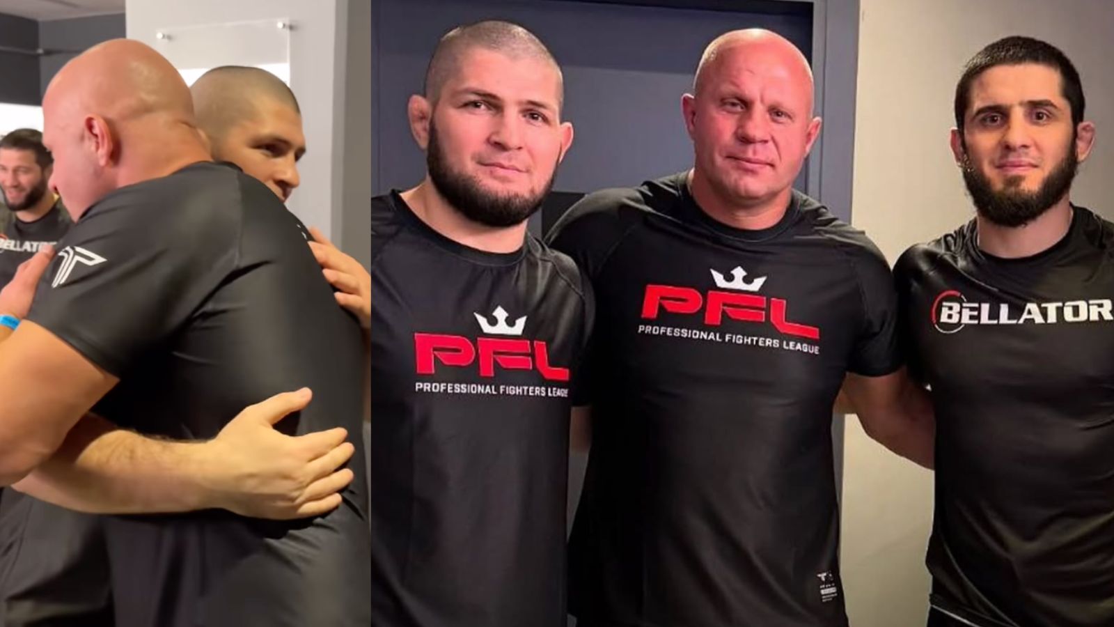Video: Fedor Emelianenko Chats With Khabib Nurmagomedov And Islam Makhachev Inside Usman's ...
