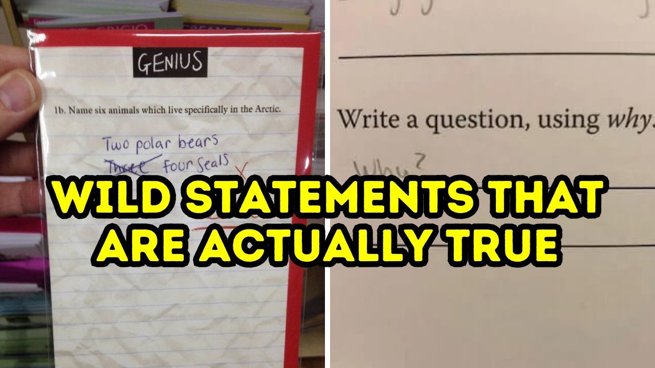 19 Completely Wild Statements That Are Actually True