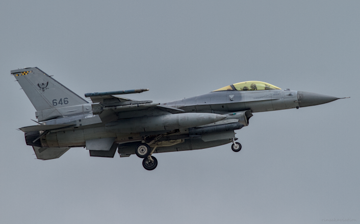 RSAF F-16D+ Seen with Python-5 Missile for the First Time