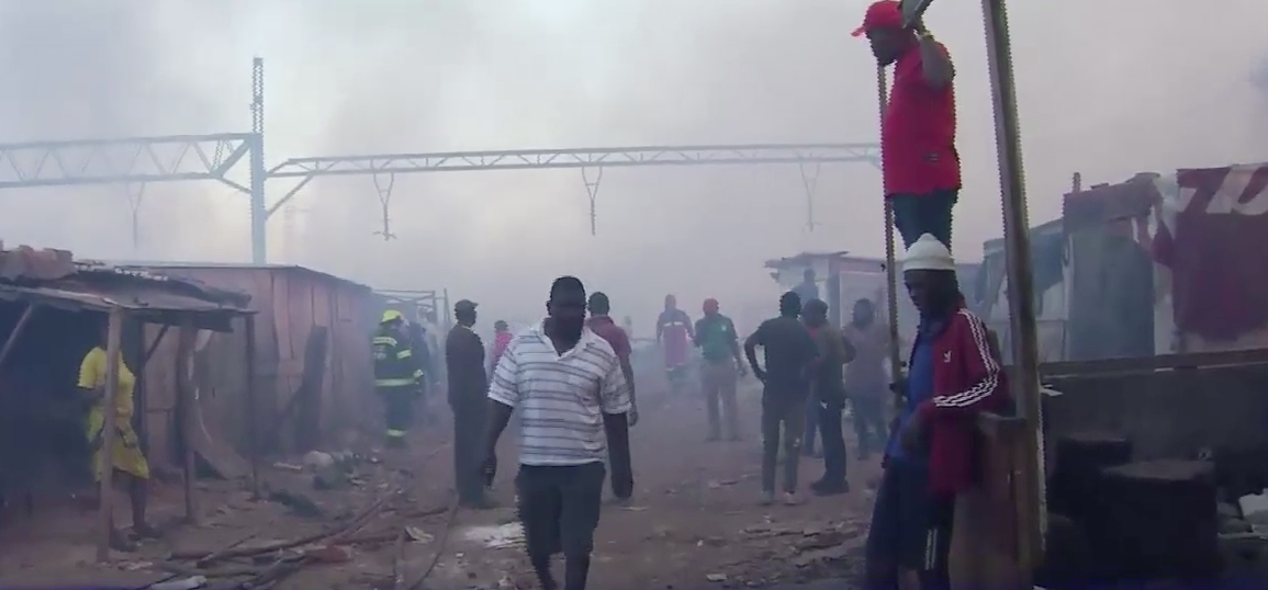 Fire sweeps through Selby informal settlement