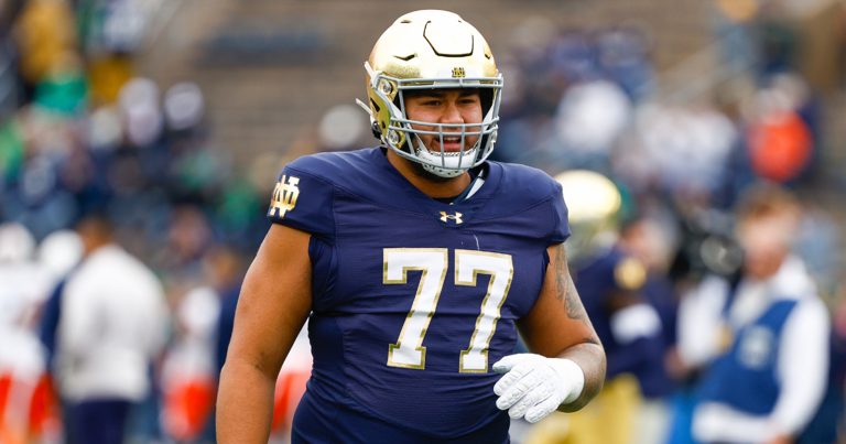 Notre Dame offensive lineman Ty Chan chooses transfer portal destination