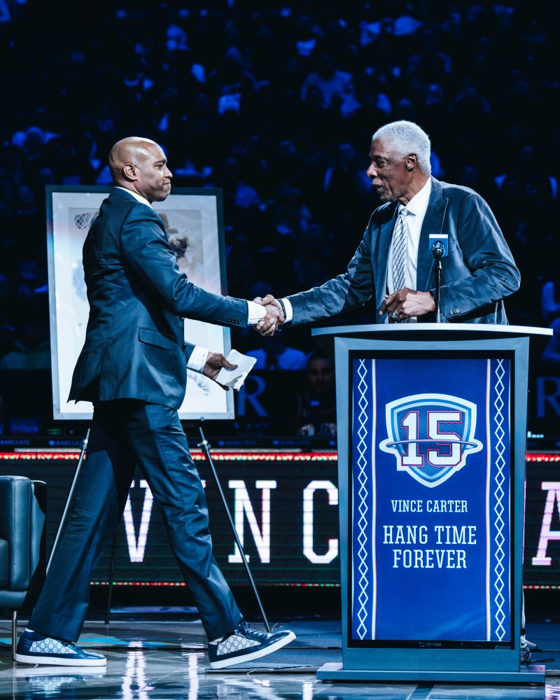 Vince Carter Receives His Flowers: Inside No. 15's Legendary Nets ...