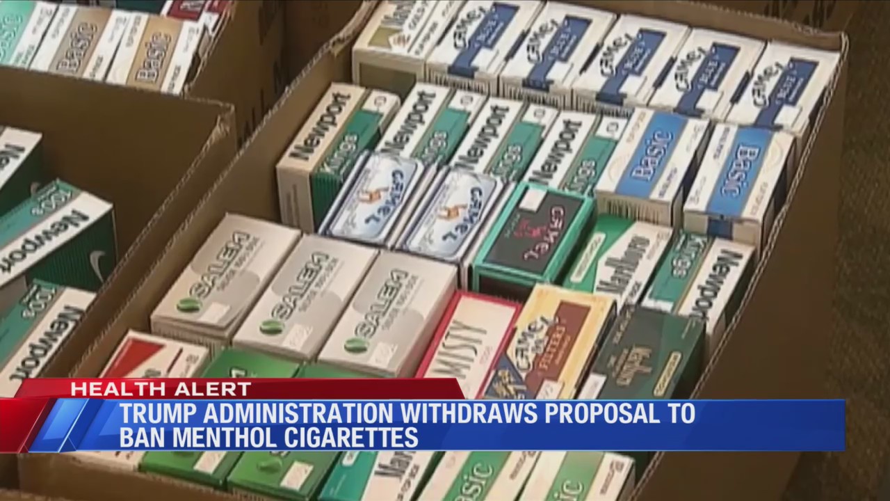Trump administration withdraws proposal to ban menthol cigarettes