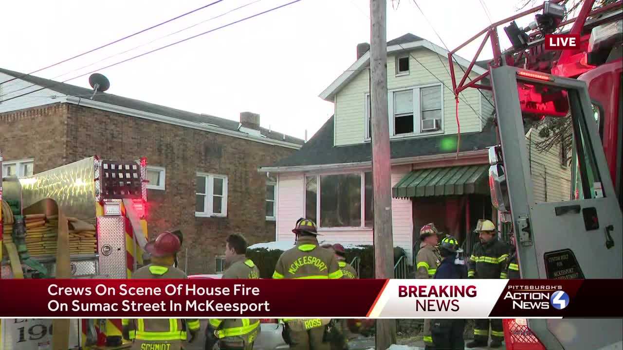 Multiple fire officials respond to active house fire in McKeesport