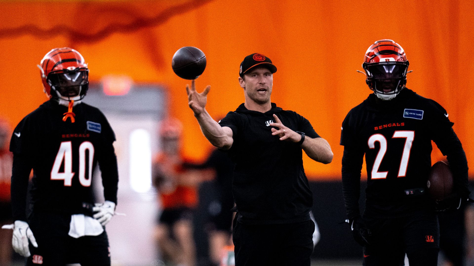 Al Golden says the Bengals are retaining Jordan Kovacs and Charles Burks