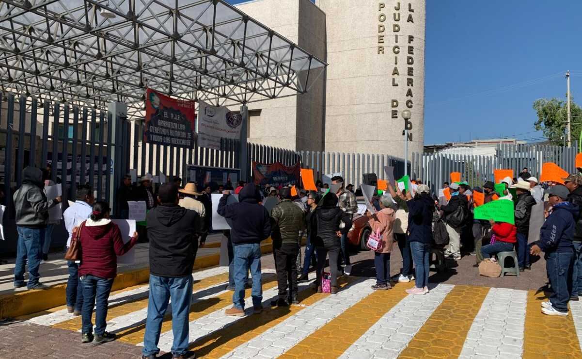 Simpatizantes del expresidente municipal de Progreso, Hidalgo, se ...