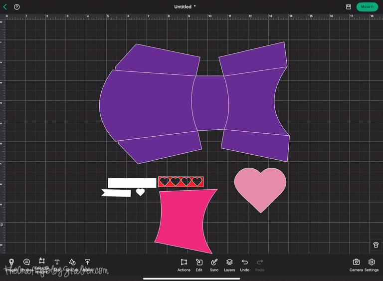 Make a French Fry Valentine Treat Box SVG