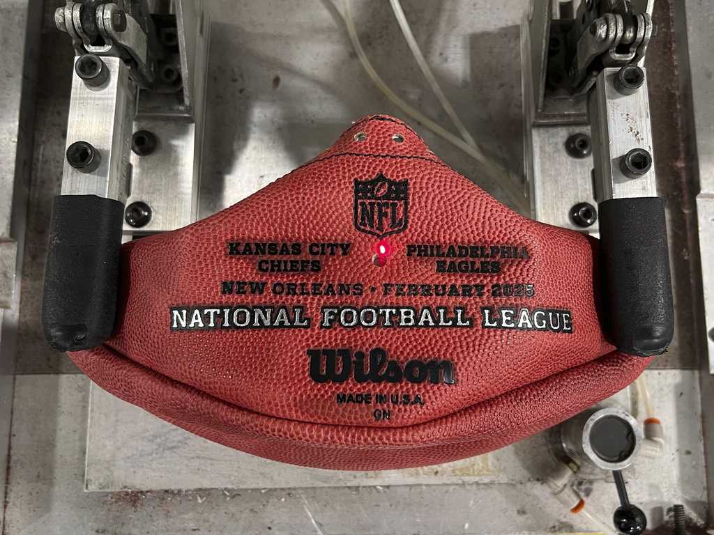 How Wilson makes every football for the Super Bowl