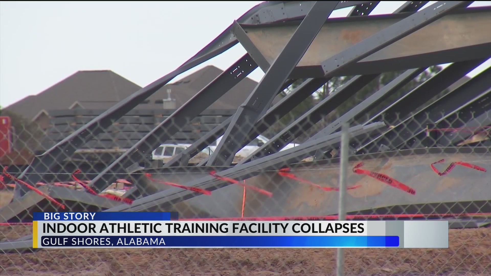 Gulf Shores High School indoor athletic training facility collapses