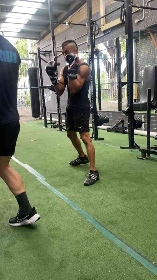 Intense Boxing Training Session with Dynamic Moves